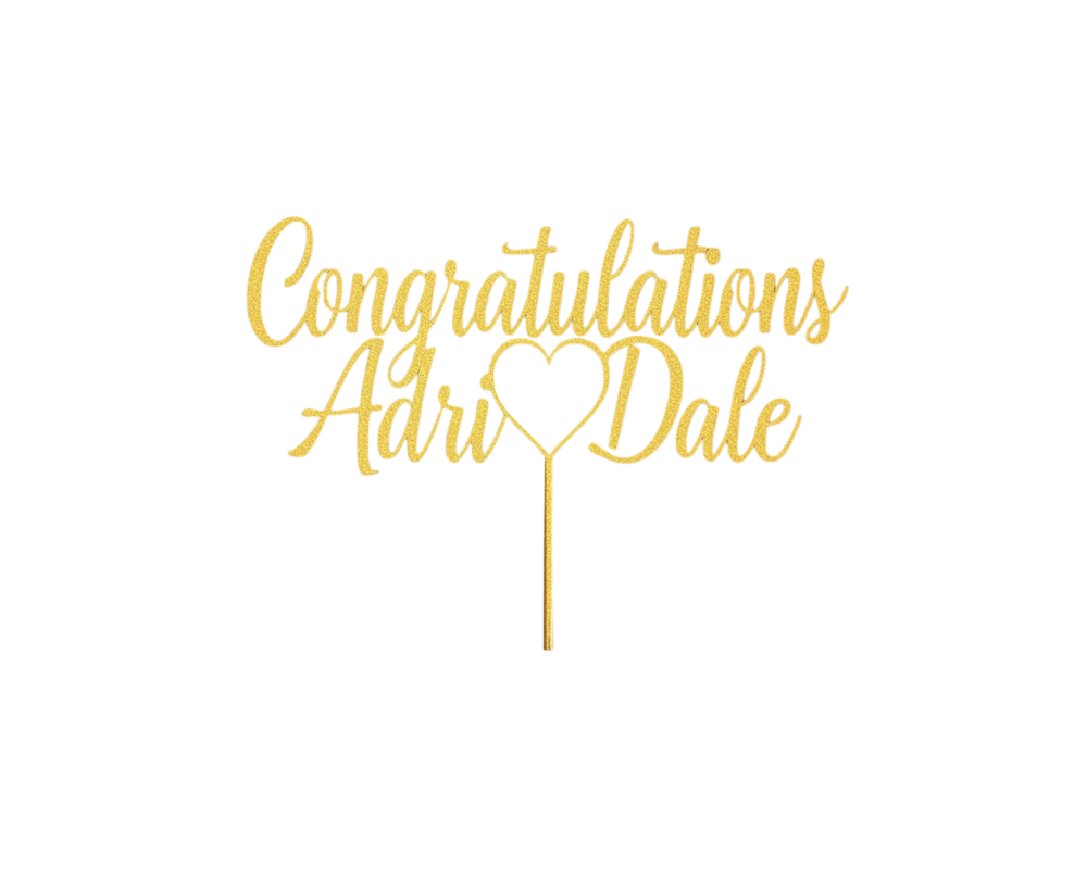 Custom Cake Topper 3D Printed